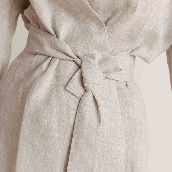 Lagoon Linen Robe - INTUITIVA